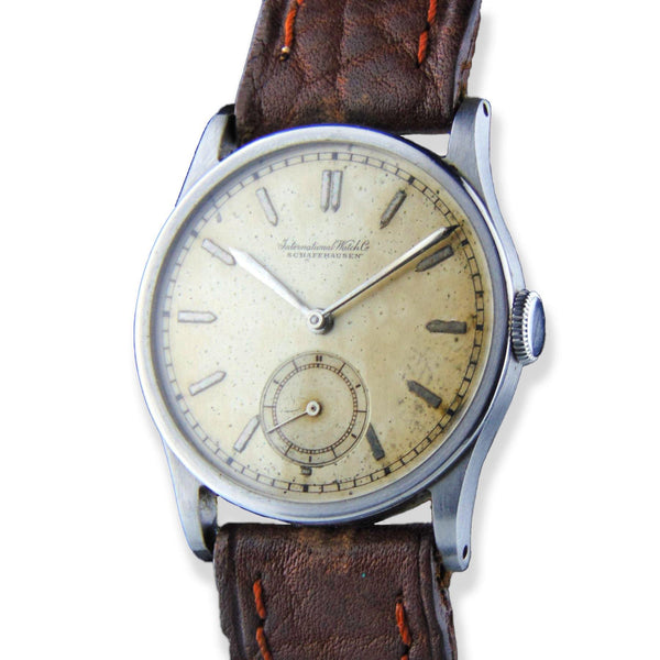 IWC - Cal. 83 A Very Fine, Rare and Early Stainless Steel Wristwatch w ...